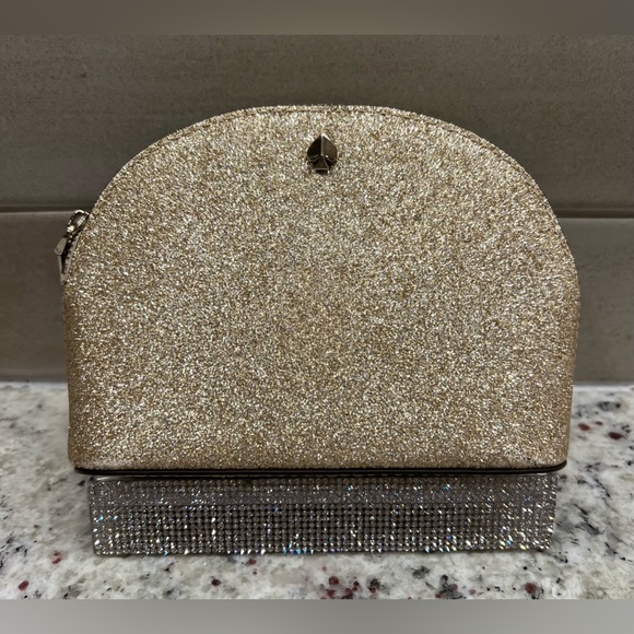 kate spade | Bags | Kate Spade Gold Glitter Pouch | Poshmark